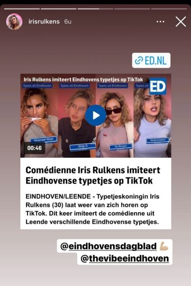 Collaboration comedienne Iris Rulkens and THE VIBE… - Eindhoven365